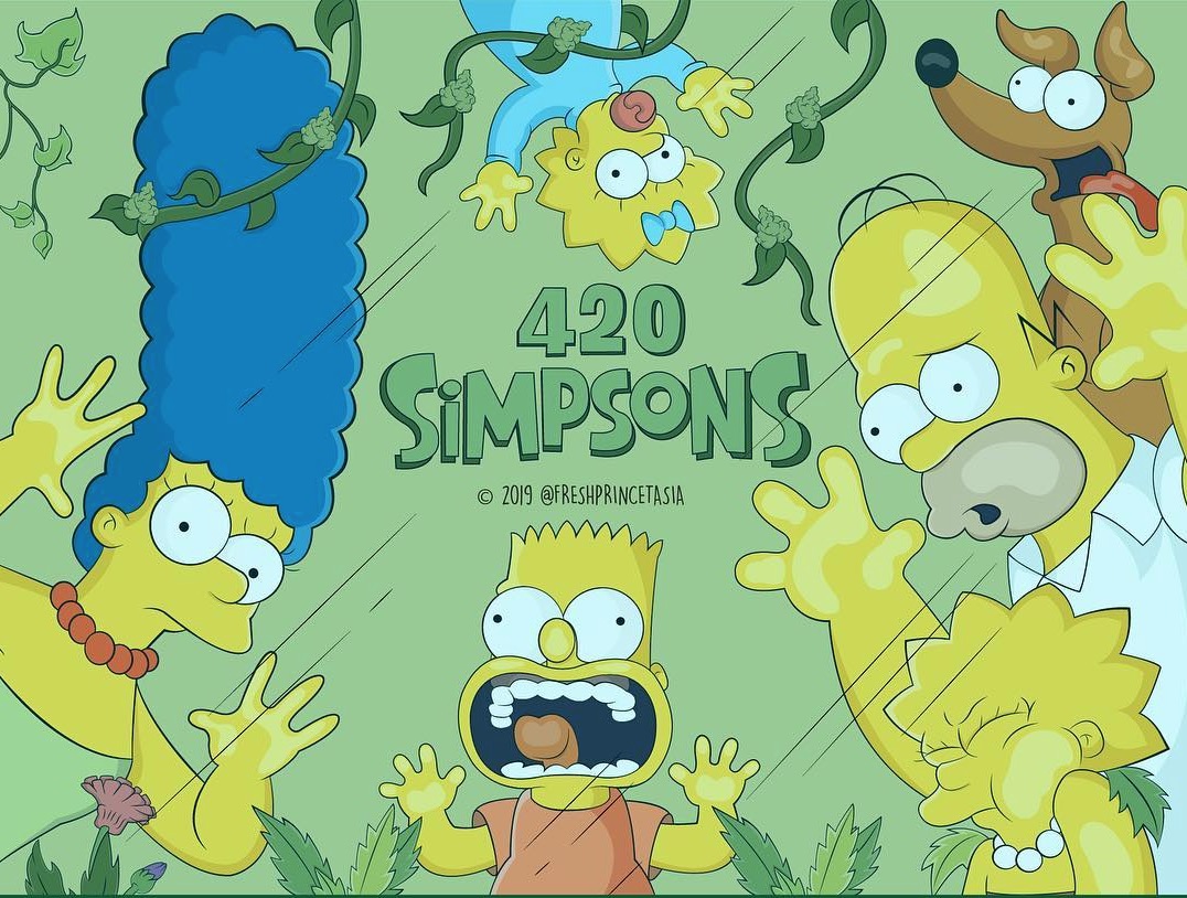 Kijk, zo maakt freshprincetasia The Simpsons '420' - CNNBS.nl